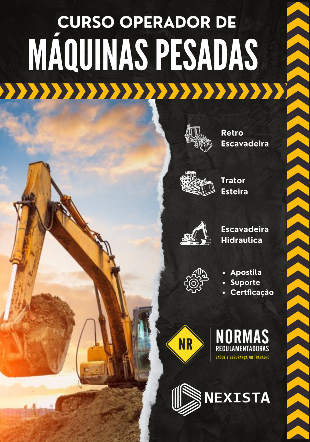 Curso Operador de Máquinas Pesadas - Nexista Marketing e Treinamentos